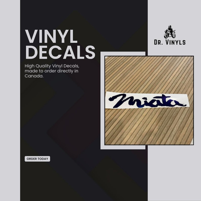 Mazda Miata Decal Aftermarket Vinyl Decals - Etsy