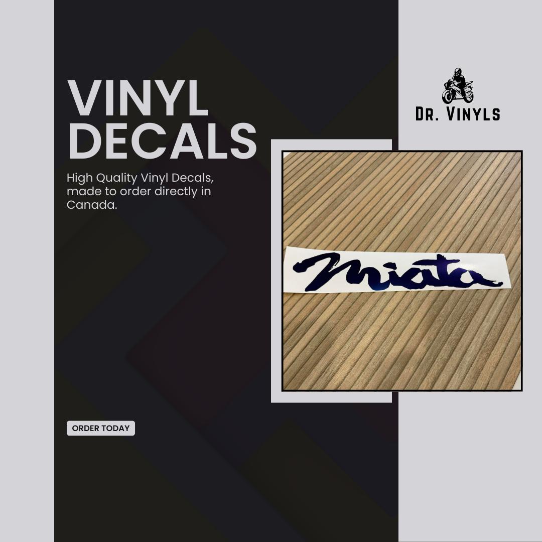 Mazda Miata Decal Aftermarket Vinyl Decals - Etsy