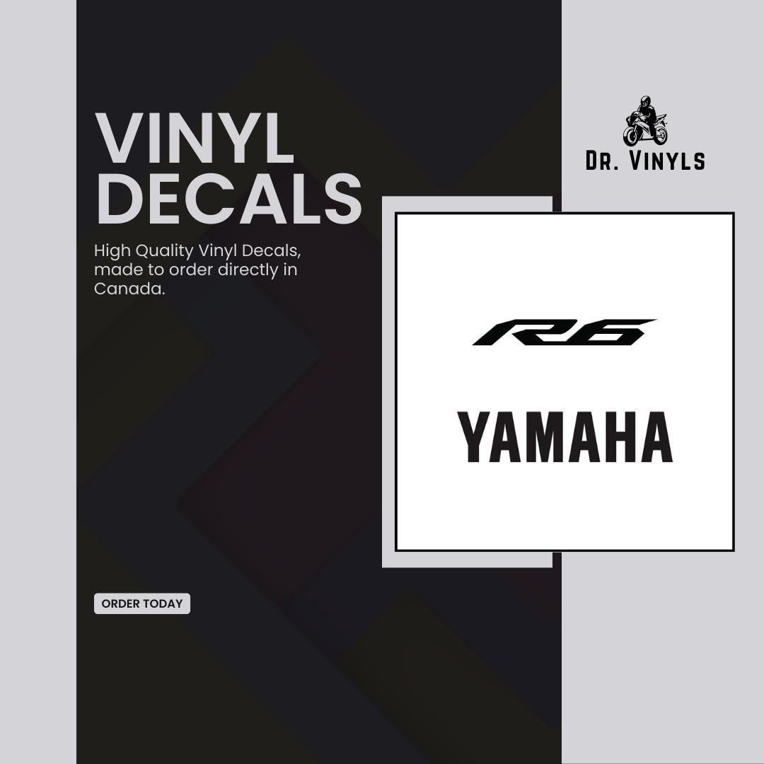 Yamaha R6 Decal - Complete Kit | Aftermarket Vinyl Decals - Etsy