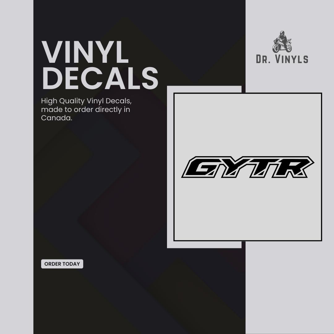 Yamaha GYTR Decal | Aftermarket Vinyl Decals X2 - Etsy