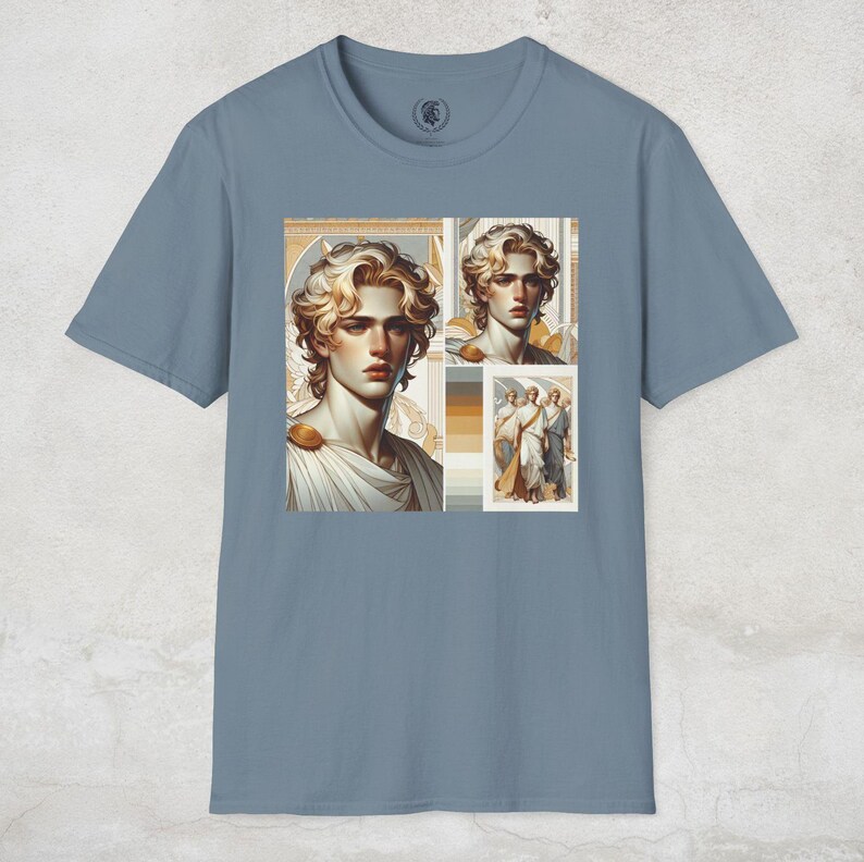 Radiant Apollo Greek God T-shirt | Iconic Mythology Design | God of ...