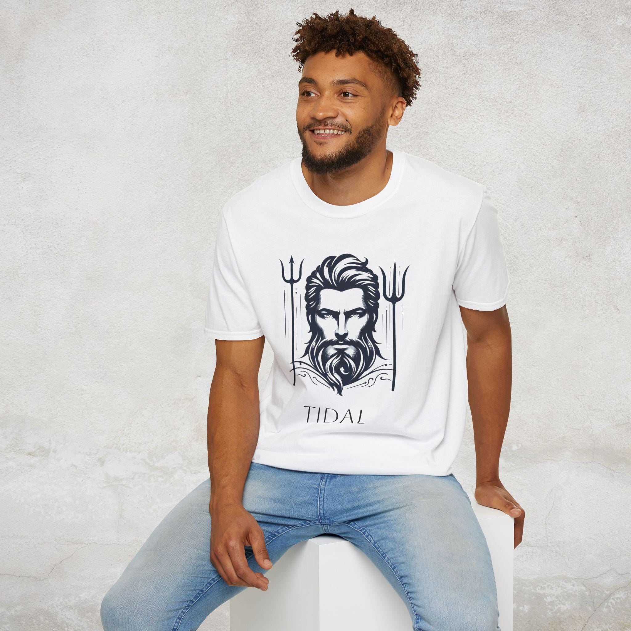 Tidal Power Poseidon T-shirt: Greek God of the Sea Mythology-inspired ...