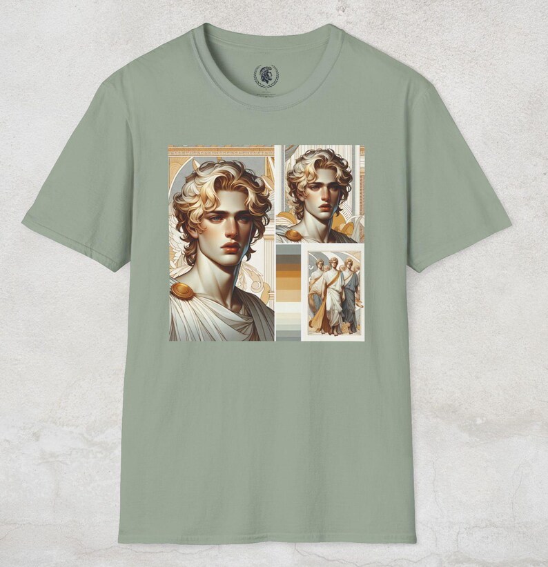 Radiant Apollo Greek God T-shirt | Iconic Mythology Design | God of ...