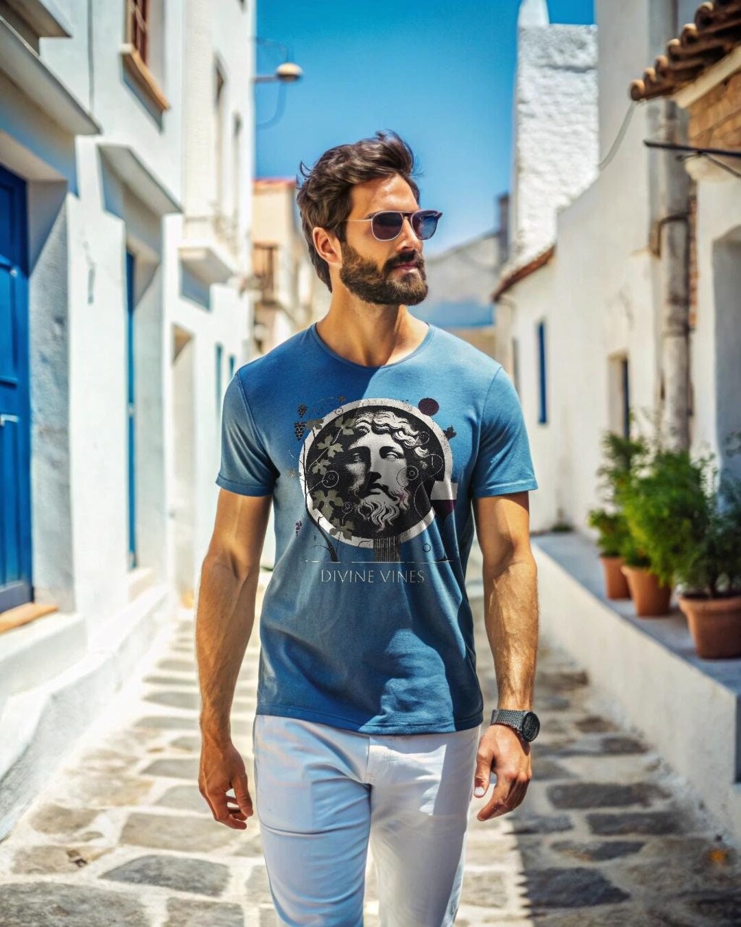 Greek Mythology T-shirt: Dionysus God of Wine and Celebration, Artistic ...