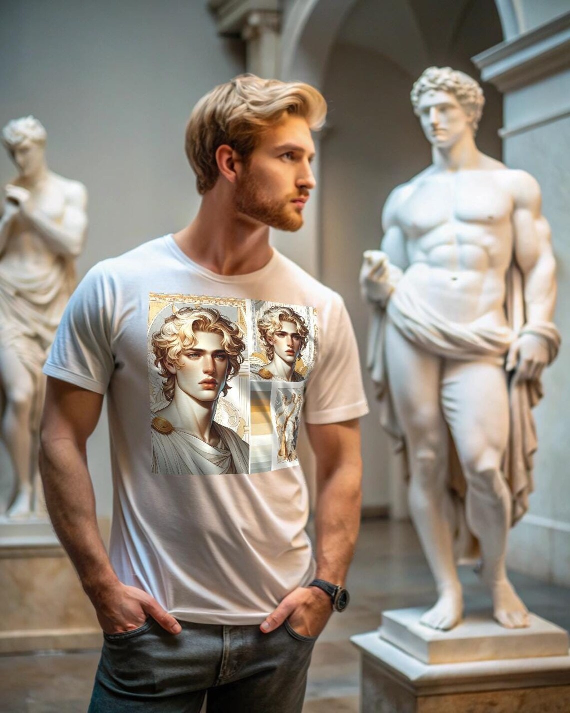 Radiant Apollo Greek God T-shirt | Iconic Mythology Design | God of ...