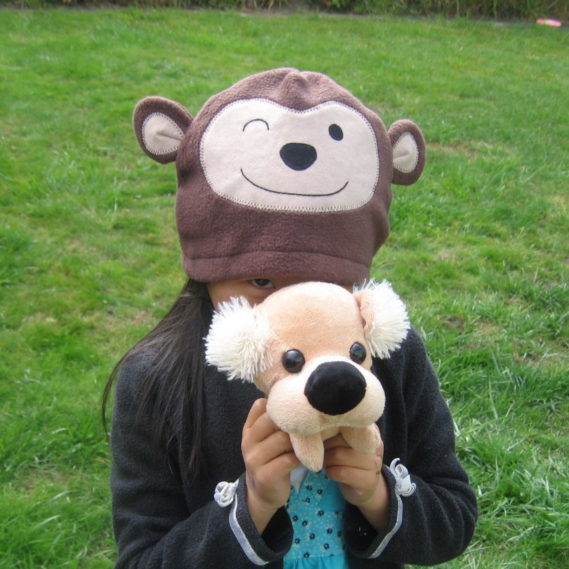 Monkey Fleece Hat Baby Toddler Children Adult Animal Fleece Hat/beanie ...