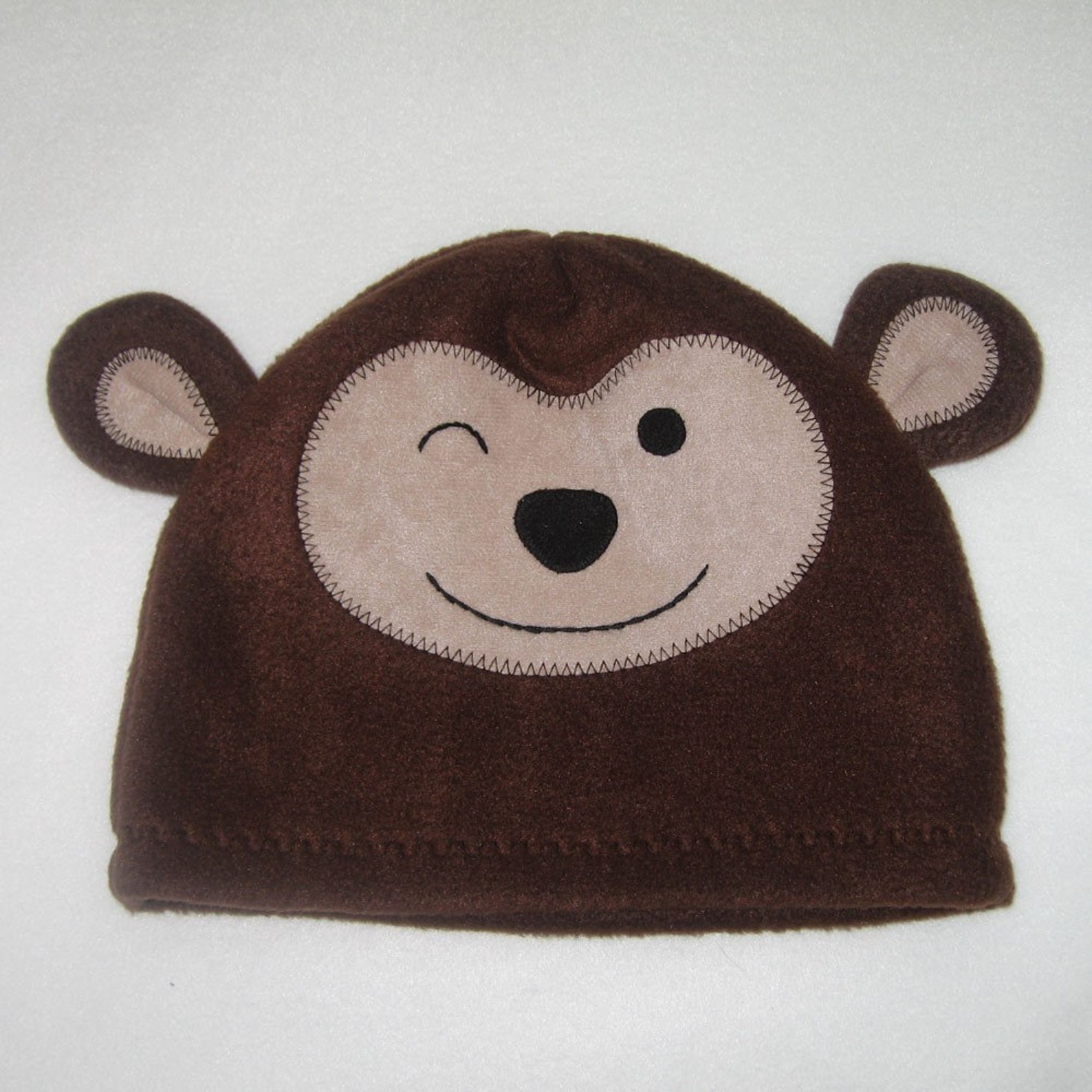 Monkey Fleece Hat Baby Toddler Children Adult Animal Fleece Hat/beanie ...
