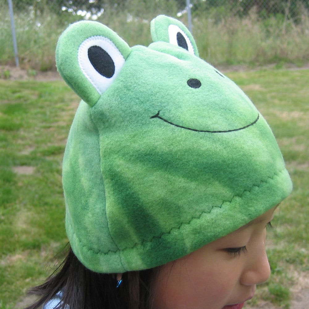Frog Fleece Hat - Baby Toddler Children Adult Animal Fleece Hat/beanie ...