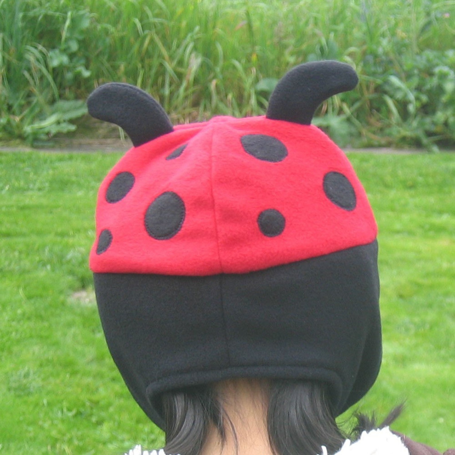 Lady Bug Fleece Hat With Strap – Baby, Toddler, and Adult Sizes - Etsy