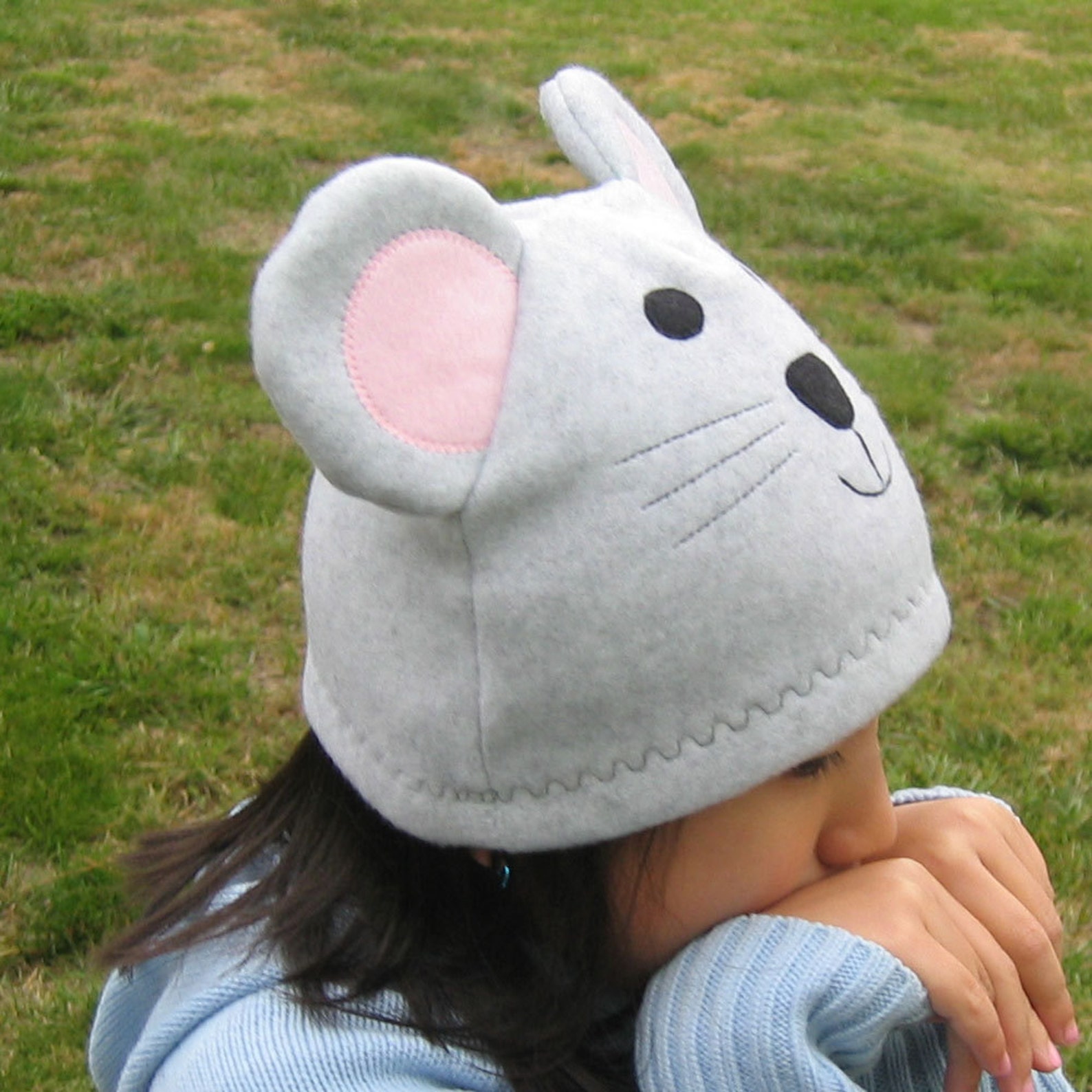 Mouse Fleece Hat - Baby Toddler Children Adult Animal Fleece Hat/beanie ...