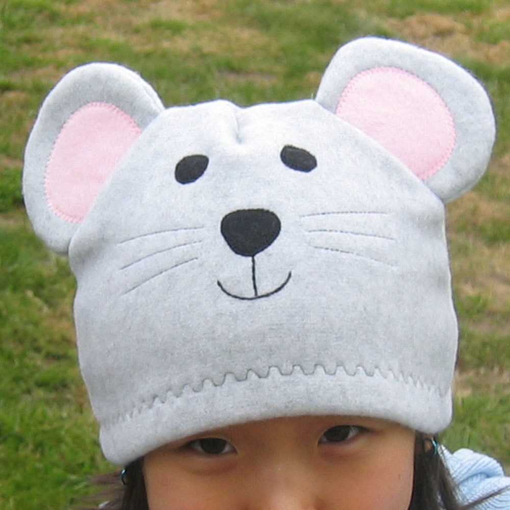 Mouse Fleece Hat - Baby Toddler Children Adult Animal Fleece Hat/beanie ...