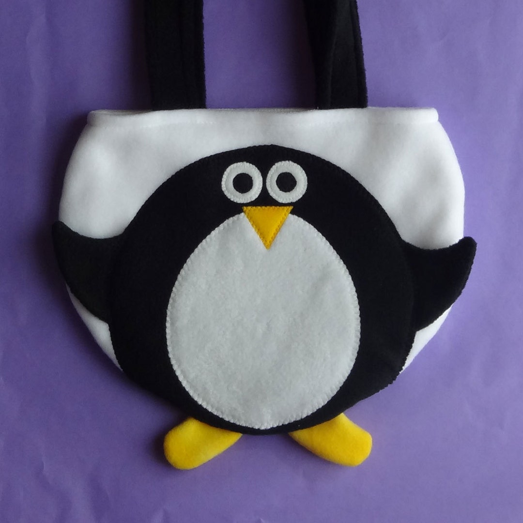 Penguin Purse, Penguin Bag, Toddler Girl Children Purse, Animal Fleece ...