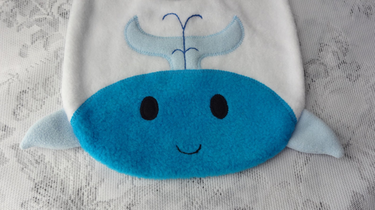 Whale Bib, Infant Baby Bib, Animal Reversible Fleece Bib, Animal Bib ...