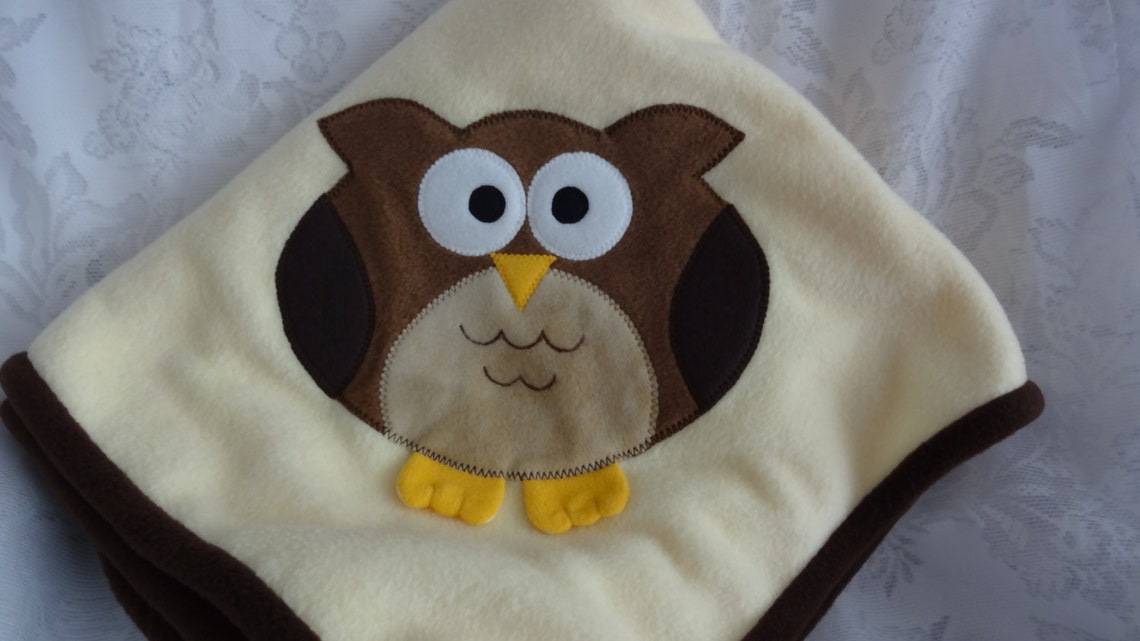 Owl Infant Baby Blanket, Baby Fleece Blanket, Animal Fleece Blanket ...