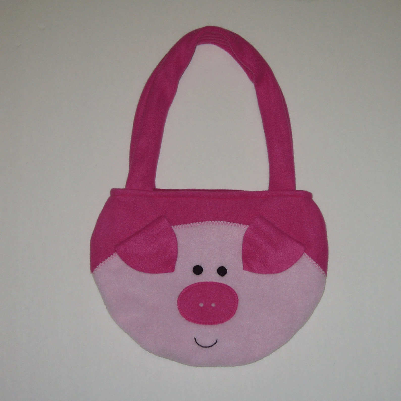 Pig Purse, Piggy Bag, Toddler Girl Children Purse, Animal Fleece Purse ...