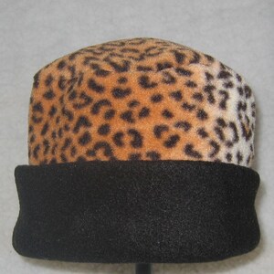 Children Girls Fleece Hat Leopard Print Pillbox Fleece Hat - Etsy
