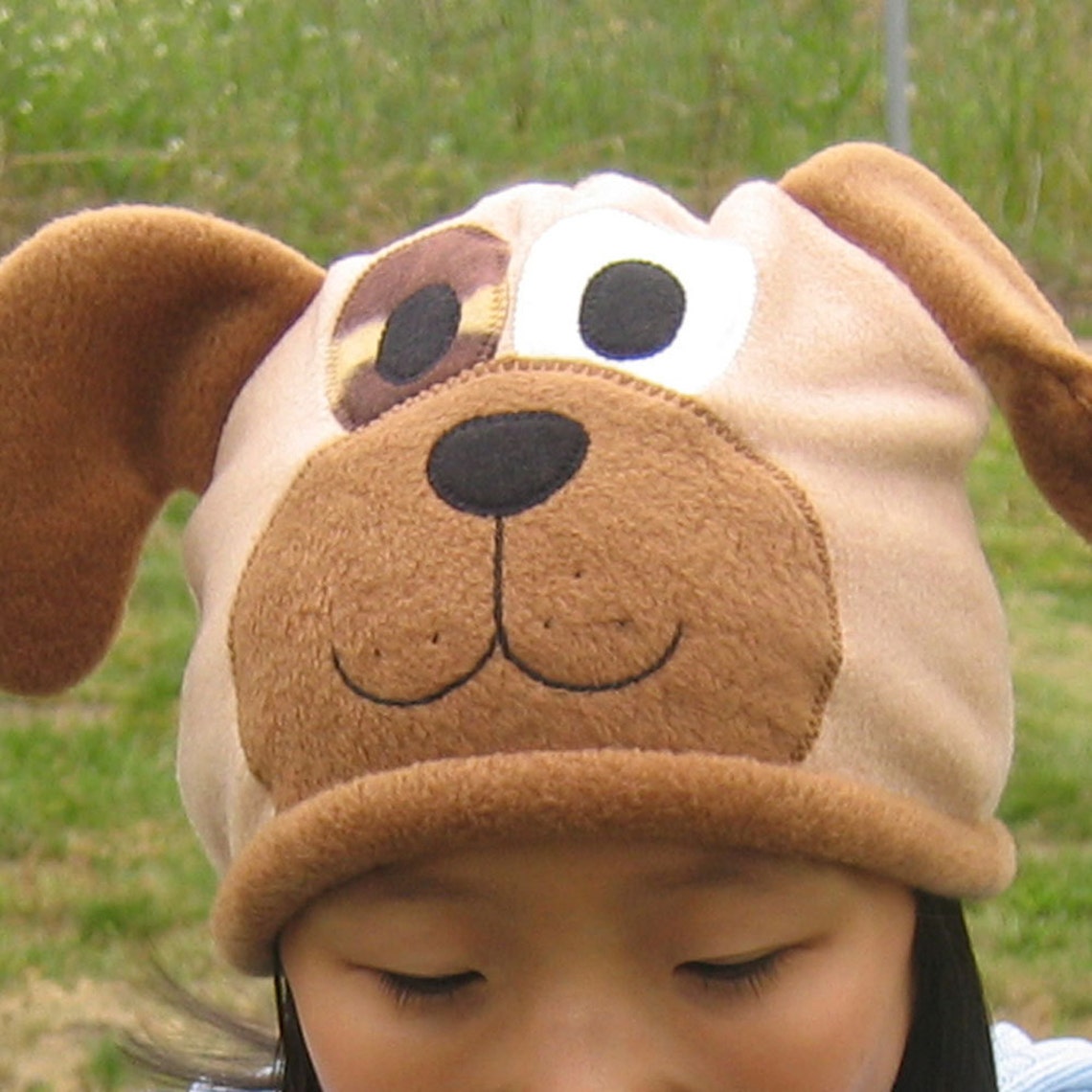 Puppy Dog Fleece Hat Baby Toddler Children Adult Animal Fleece Hat ...
