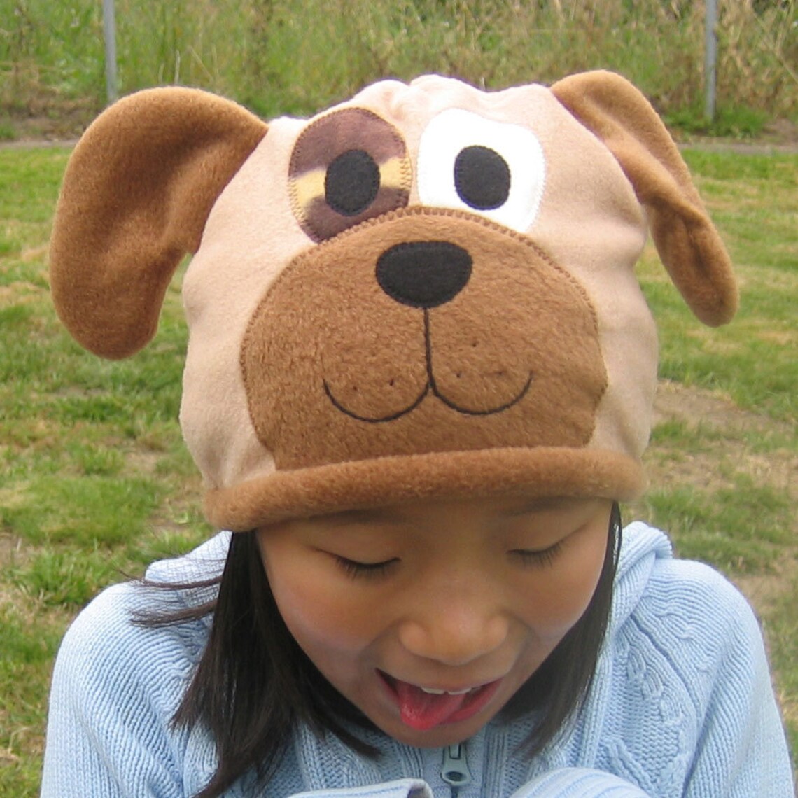 Puppy Dog Fleece Hat Baby Toddler Children Adult Animal Fleece Hat ...