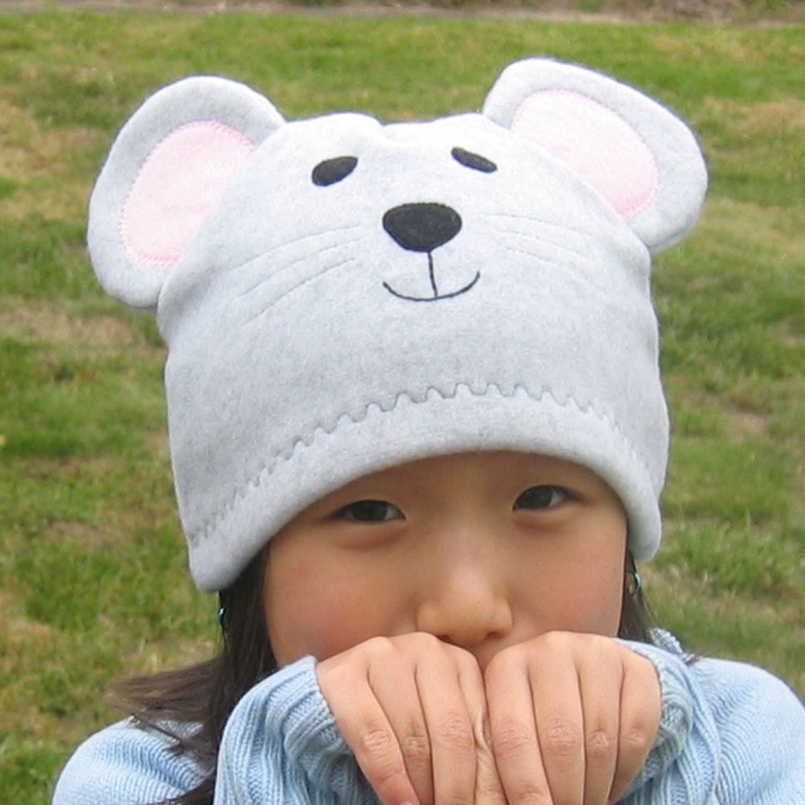 Mouse Fleece Hat - Baby Toddler Children Adult Animal Fleece Hat/beanie ...