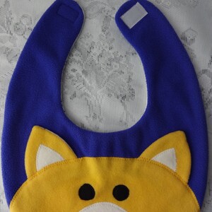 Cat Bib, Infant Baby Bib, Animal Reversible Fleece Bib, Animal Bib ...