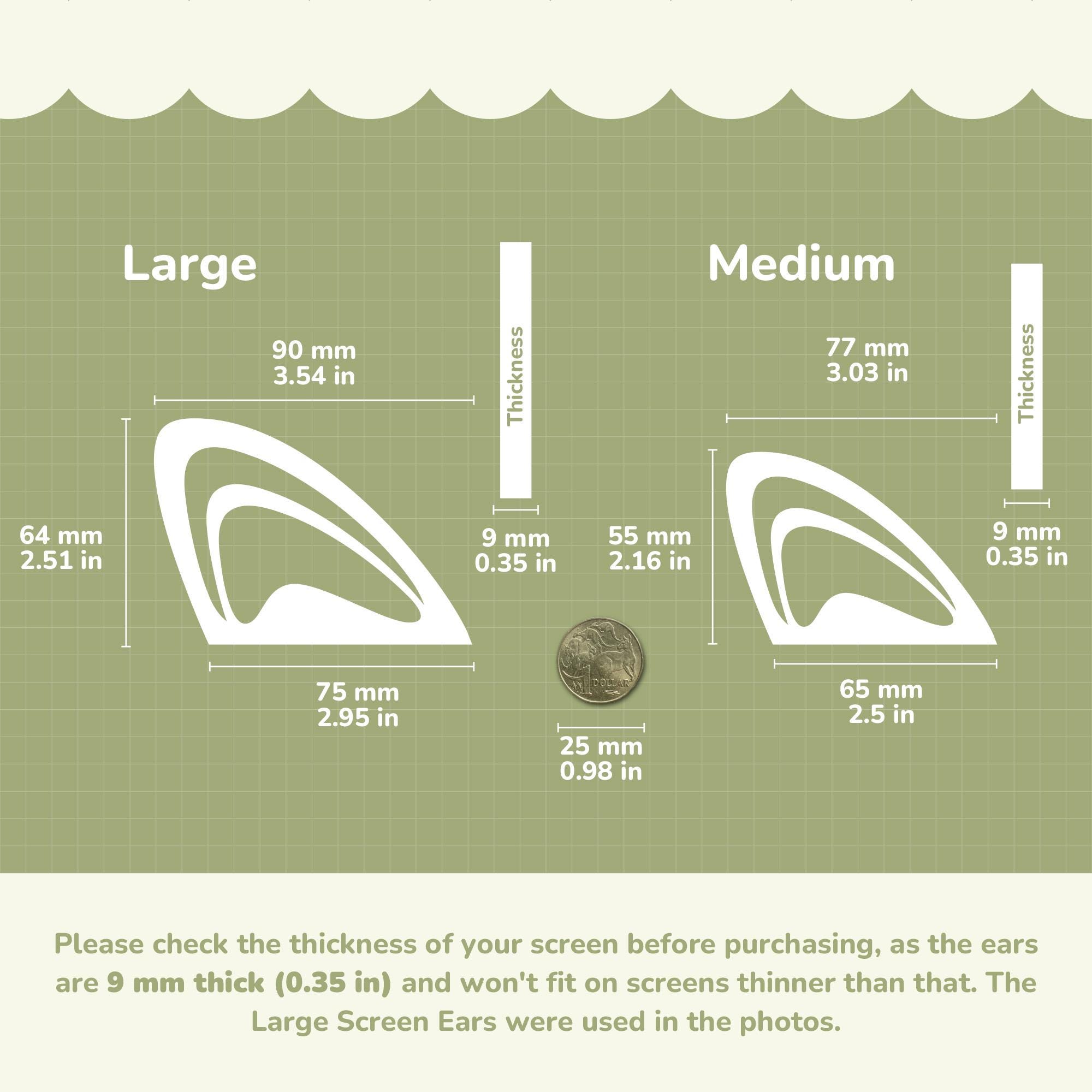 Screen Toppers Cute Cat Ears for Screens & Monitors Screen Ears ...