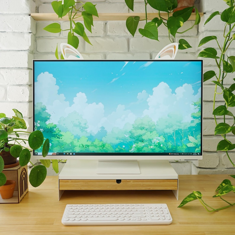 Screen Toppers Cute Cat Ears for Screens & Monitors Screen Ears ...