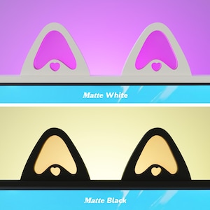 Screen Ears, Cat Ears for Monitors, Kawaii Cat Ears, Cute PC Gaming ...