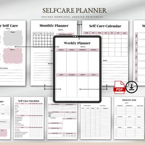 Self Care Planner, Daily Wellness Journal, Mental Health Tracker ...
