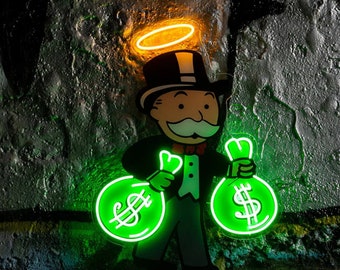 Monopoly Neon Sign | Etsy New Zealand