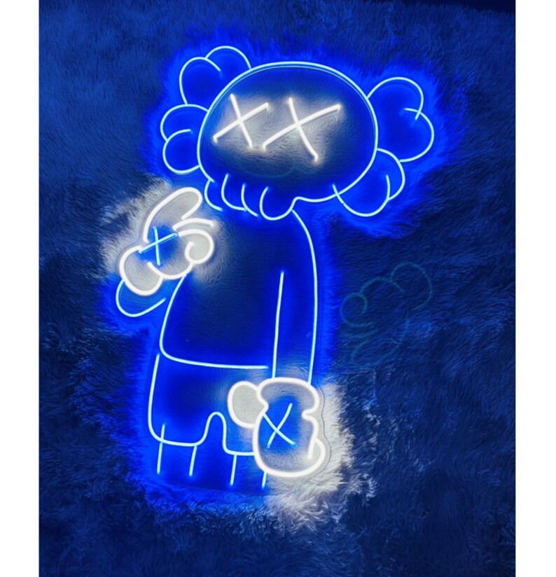 KAWS Custom Kaws Neon Sign / Kaws Led Sign / Kaws Led Light | Etsy