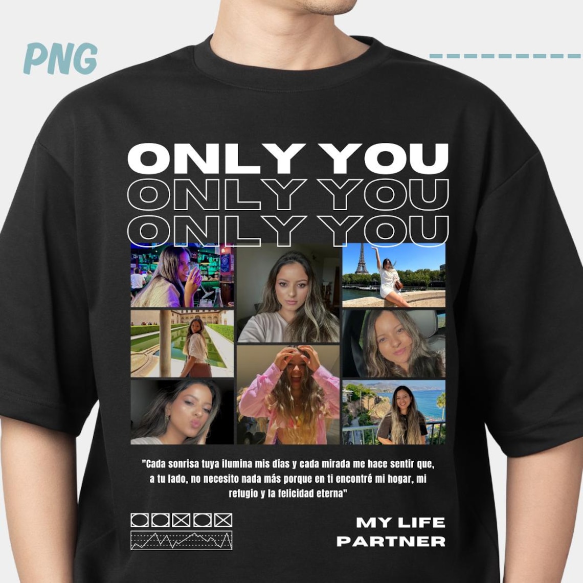 4 Plantillas Camisa Only You, camisa de novia, Tshirt Girlfriend , Only ...