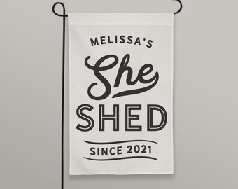 She Shed Garden Flag - Etsy