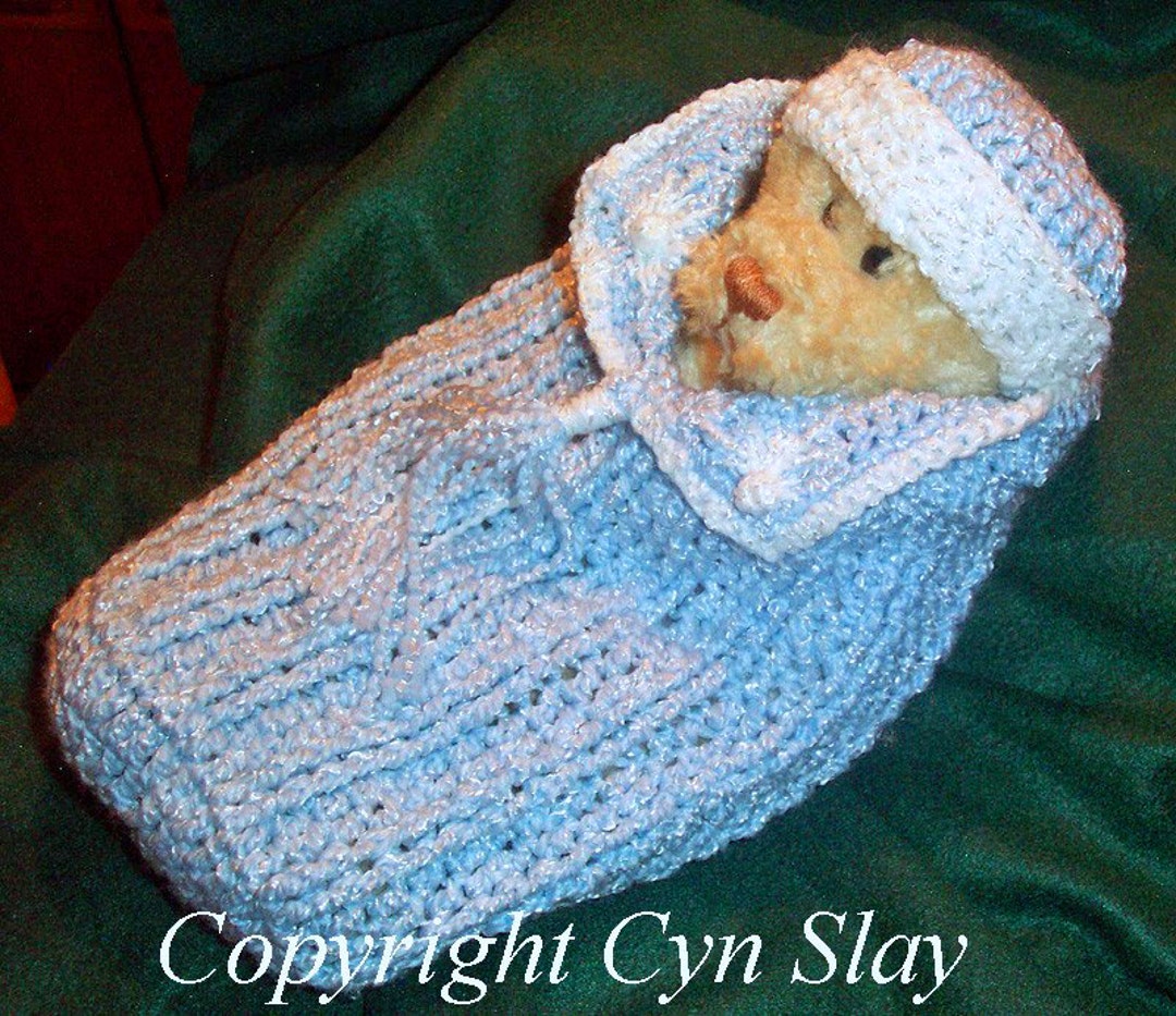 Crochet Pattern Baby Bunting Preemie Boy Crochet Pattern, Instant ...