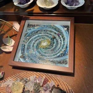 High Vibration Cosmic Energy Art - Healing Crystal Painting for ...