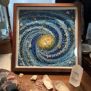 High Vibration Cosmic Energy Art - Healing Crystal Painting for ...