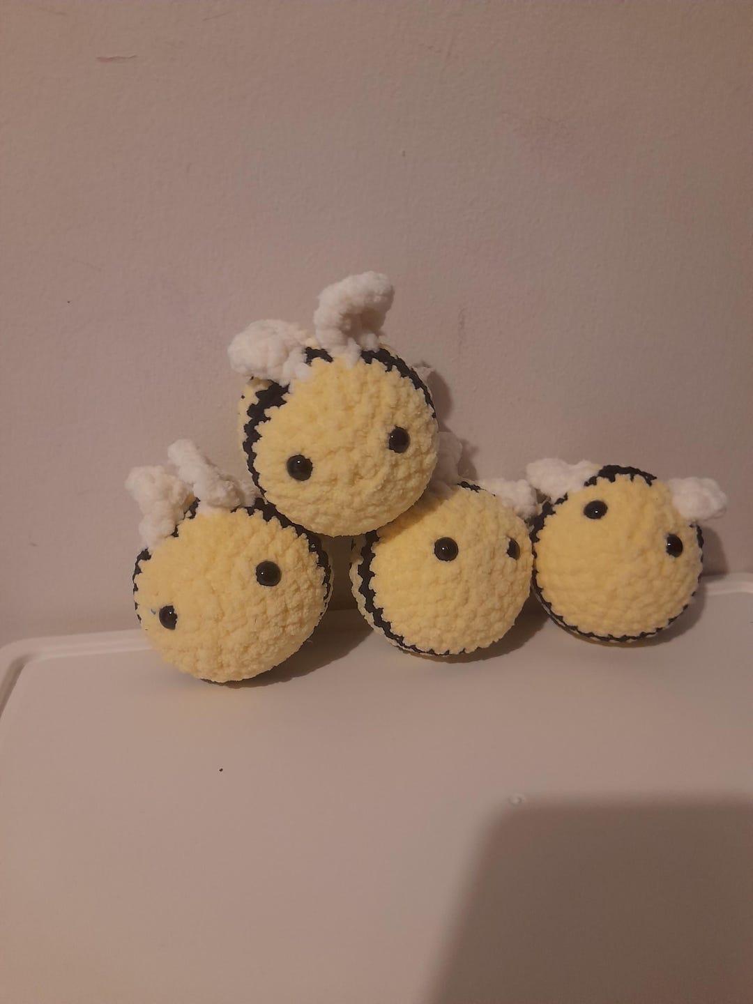 Crochet Bees, Bumblebee Plush, Amigurumi Stuffed Bee, Handcrafted Bee ...
