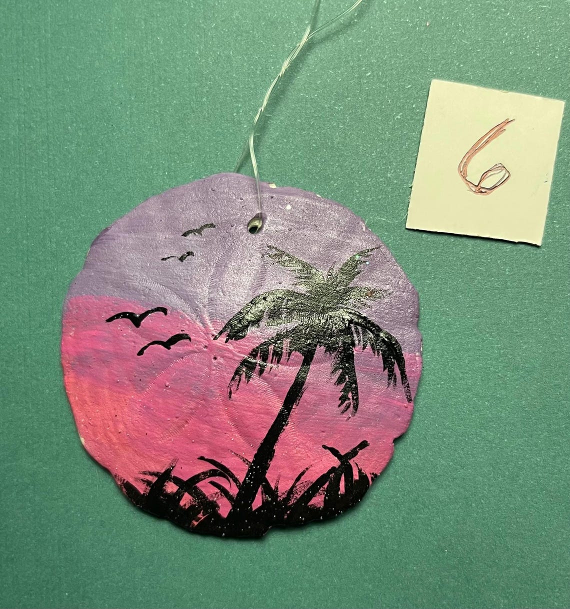Sand Dollar With Painted Beach or Ocean Scene . Gift for the Ocean ...