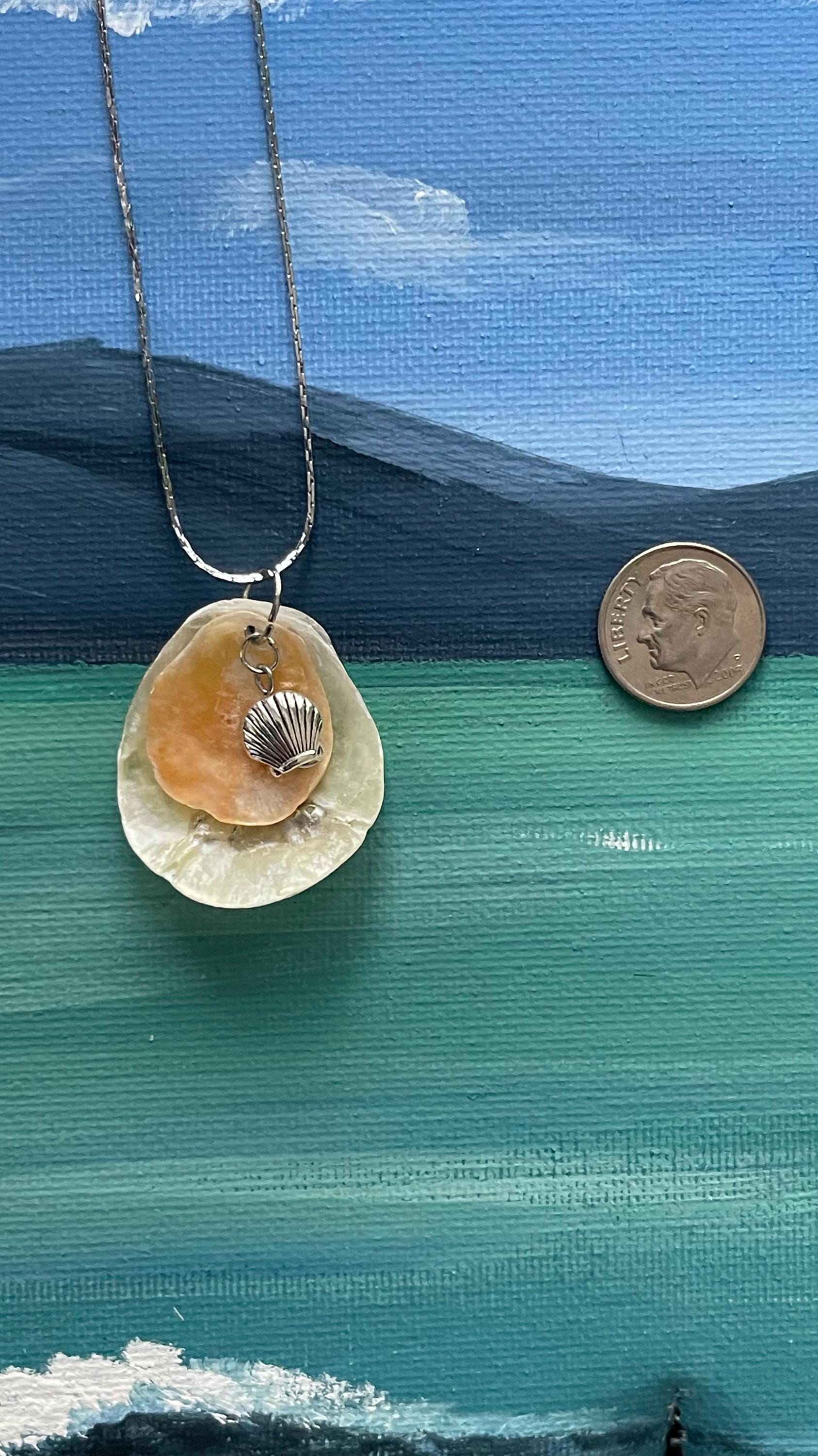 Genuine Natural Jingle Shell Necklace. Sanibel Island Shells With Charm ...