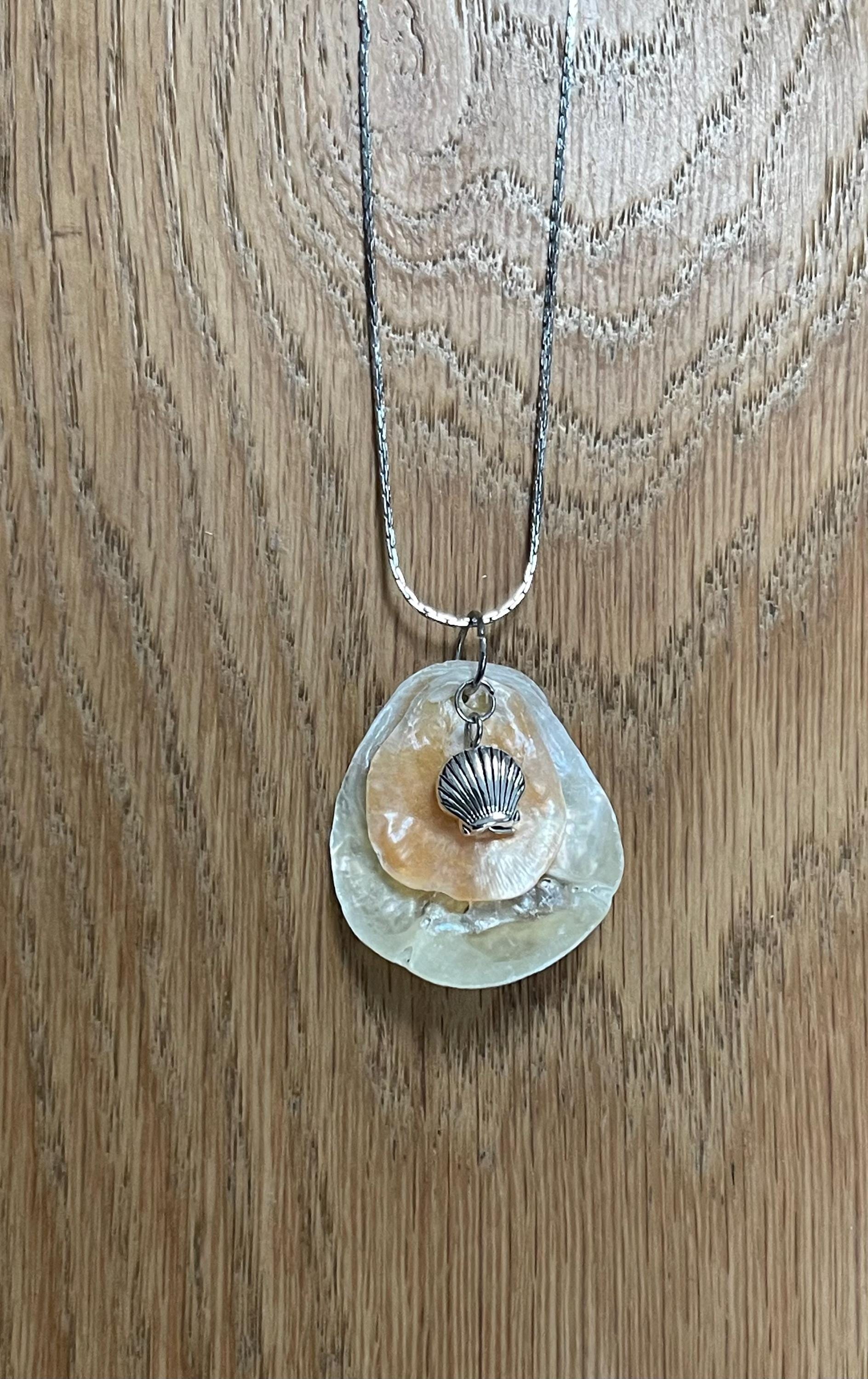 Genuine Natural Jingle Shell Necklace. Sanibel Island Shells With Charm ...