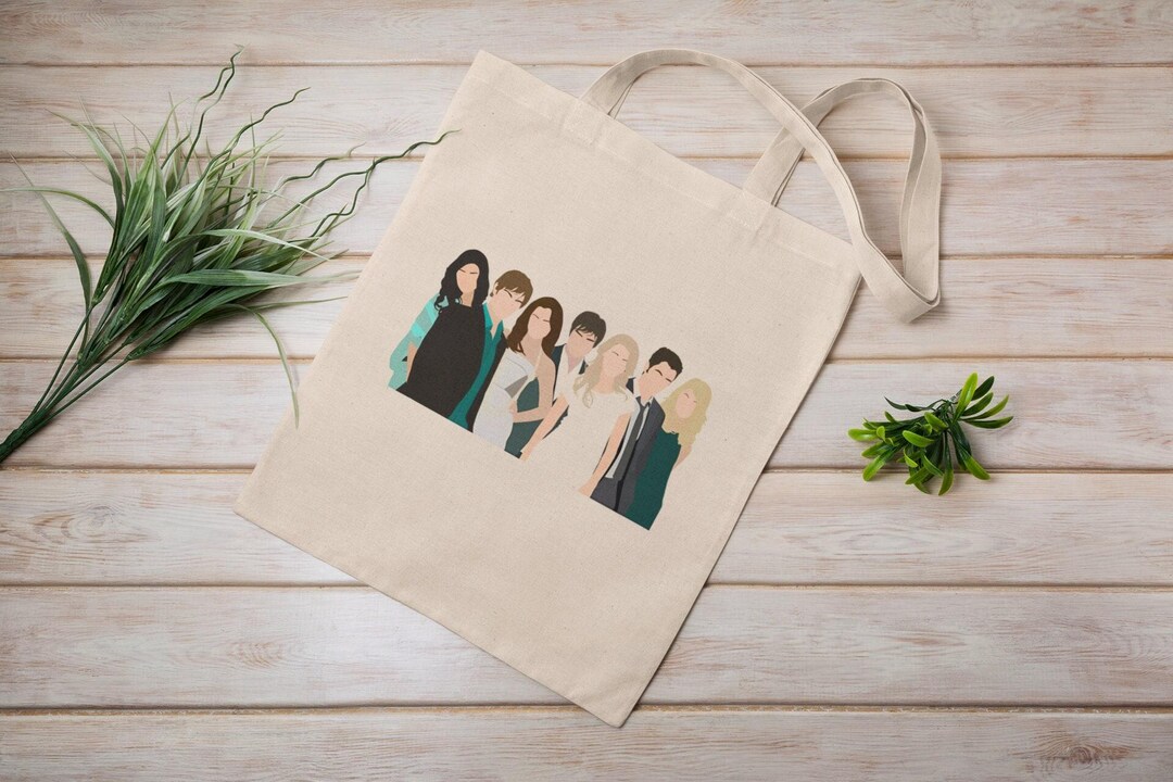 Gossip Girl TV Show Characters Eco Tote Bag Reusable Cotton Canvas Tote ...