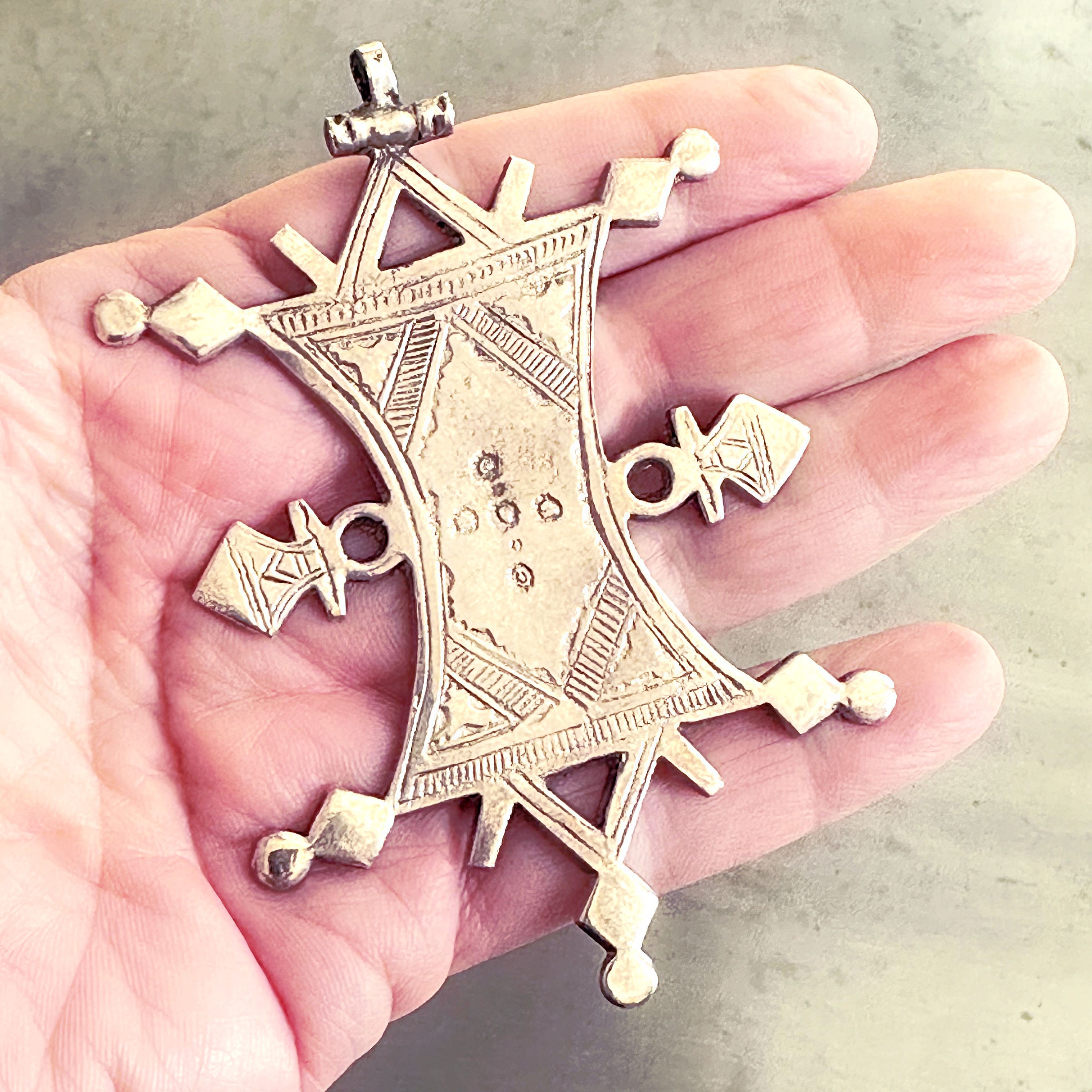 Large Tuareg Agadez Cross Pendant Agadez Compass Large - Etsy