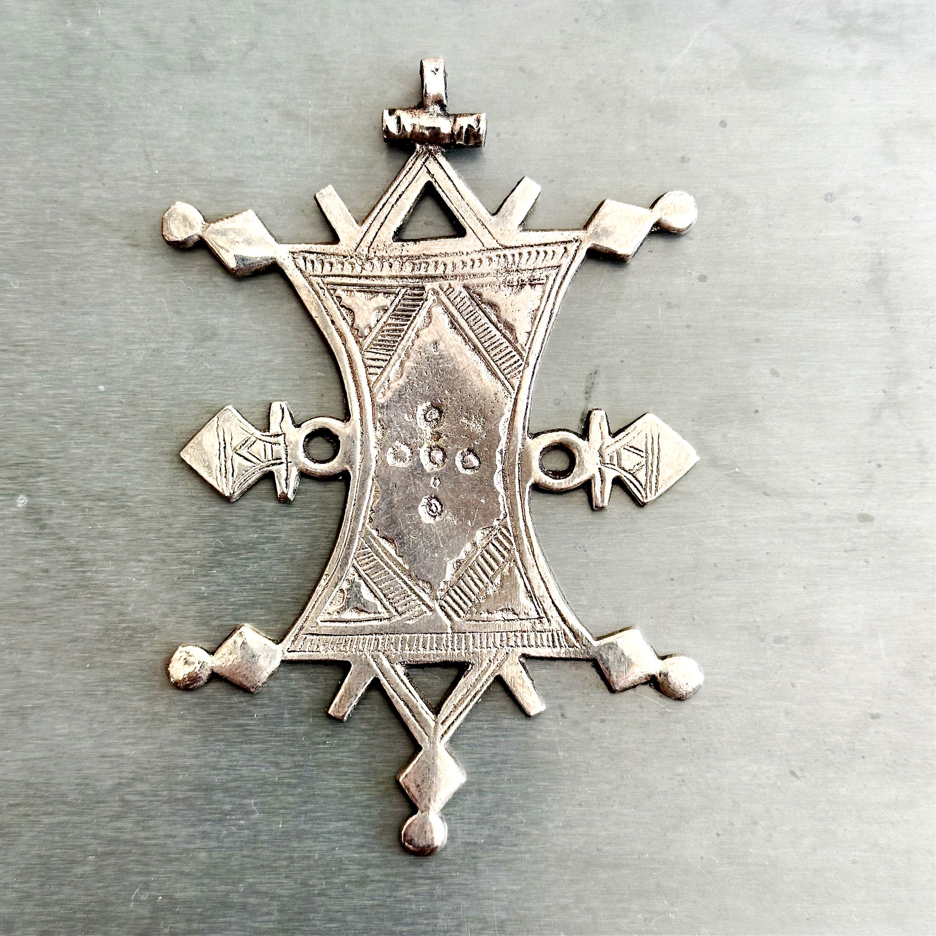 Large Tuareg Agadez Cross Pendant Agadez Compass Large - Etsy