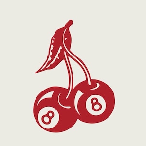 8ball Cherries Wall Art - Etsy