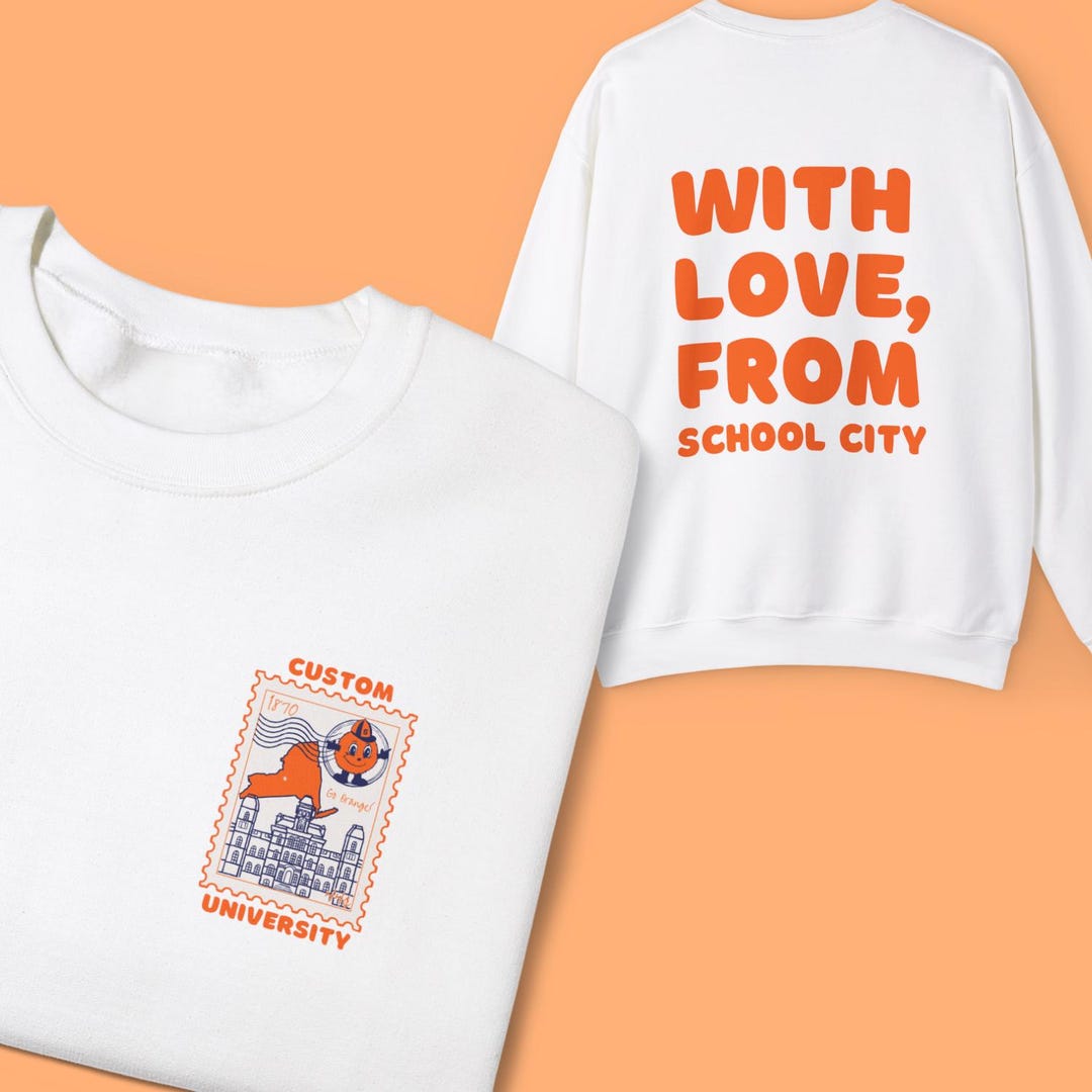 Custom College/university Postage Stamp Crewneck - Etsy