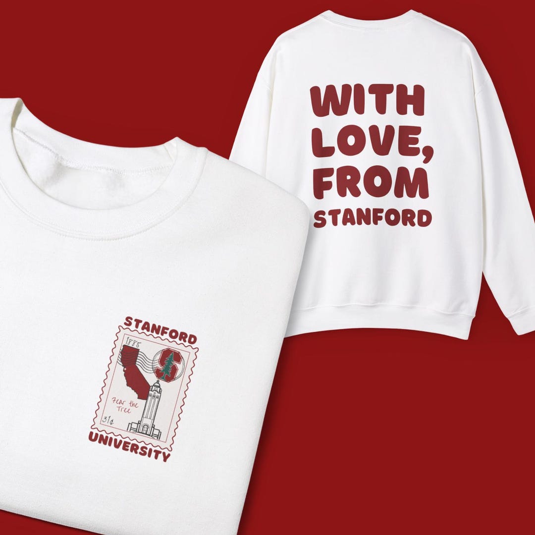 Stanford University Postage Stamp Crewneck - Etsy