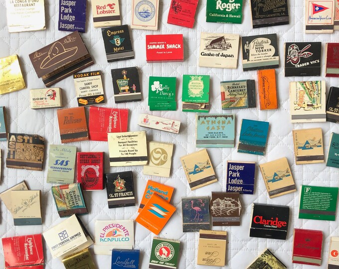 Vintage Matchbooks Lot of 98 Antique Match Book Covers / Art Making ...