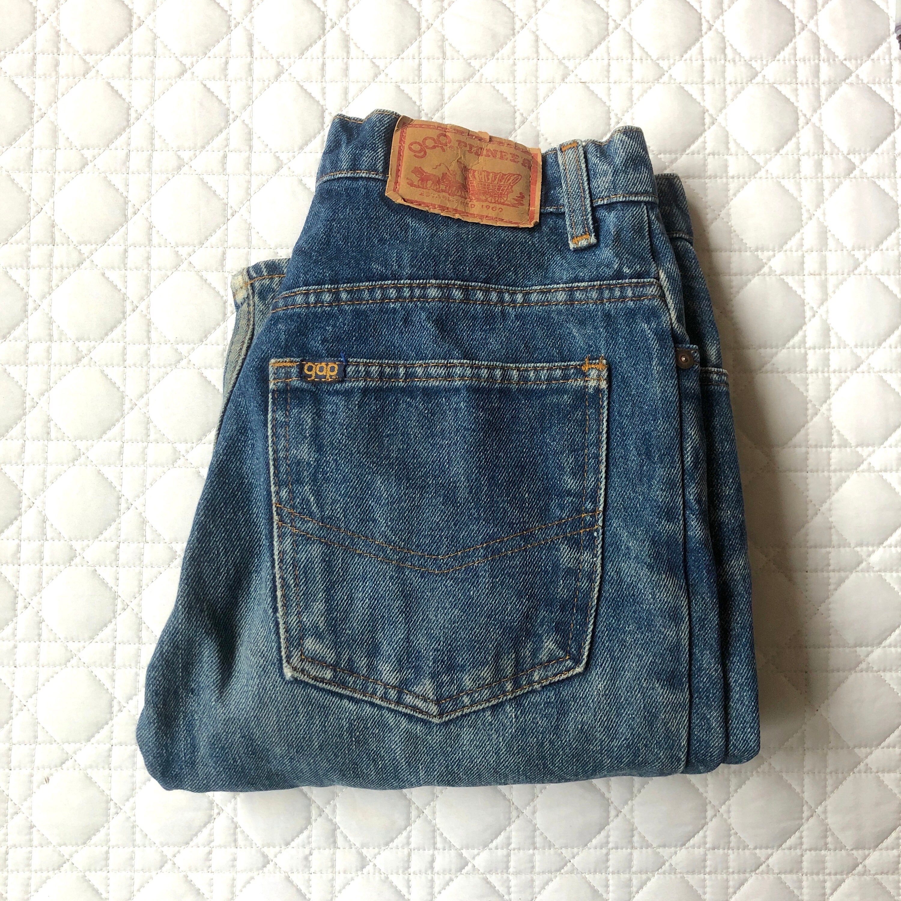 Vintage 1980s GAP Pioneer Denim Jeans Sz 29 X 30 1983 Manufacture / Vtg ...