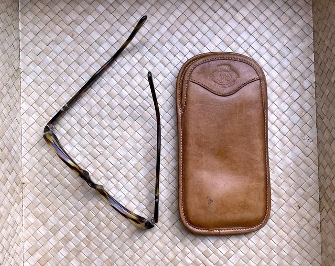Vintage GHURKA Leather Eyeglass Case - Marley Hodgson 70s 80s Class - Fits Most Size Specs ...