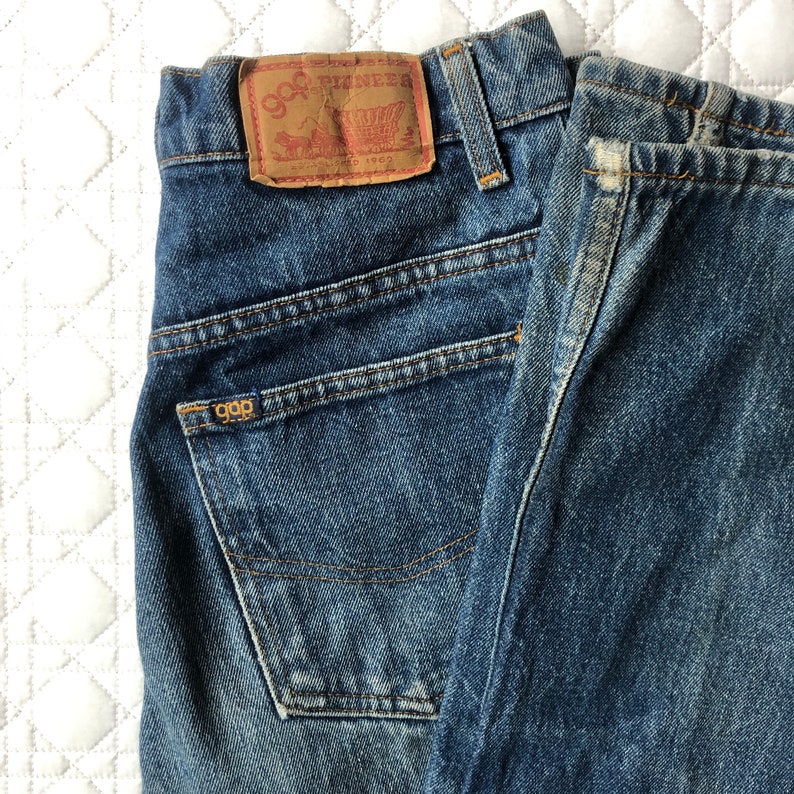Vintage 1980s GAP Pioneer Denim Jeans Sz 29 X 30 1983 Manufacture / Vtg ...