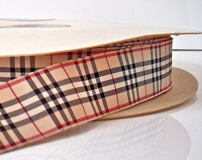 Burberry Ribbon Yardage Burberry Tartan Plaid Ribbon Gift Wrap or Trim ...